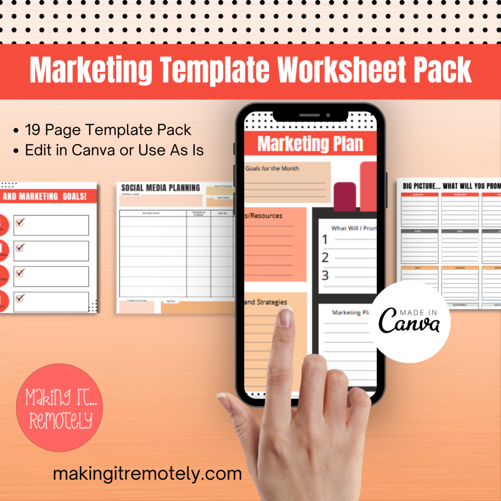 Profit Craft Printable Marketing Campaign Template - Making It Remotely