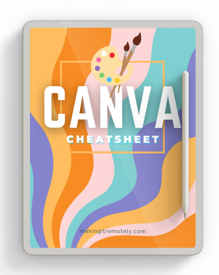 Create Amazing Designs with Our Canva Cheatsheet for Beginners - Making ...