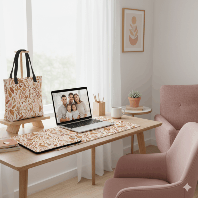 Blush Meadow Office Collection - Making It Remotely