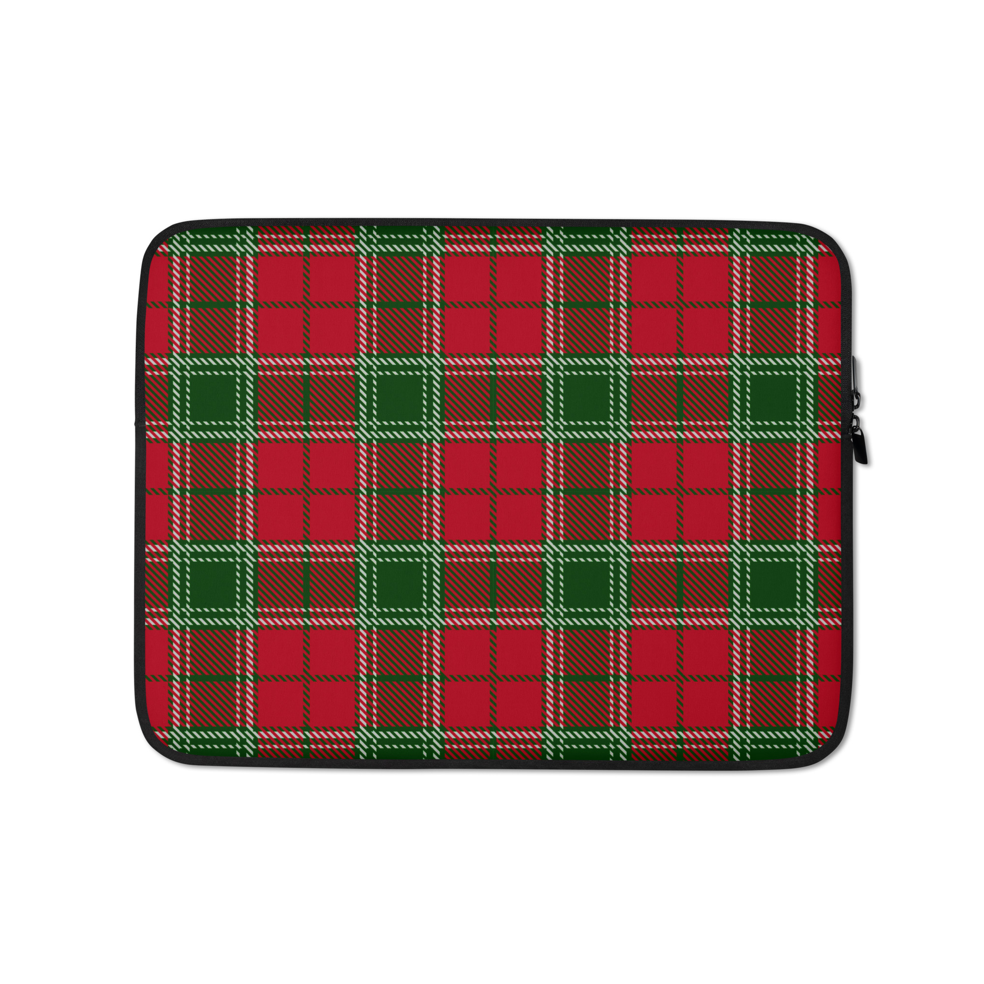 Festive Plaid Laptop Sleeve - Making It Remotely